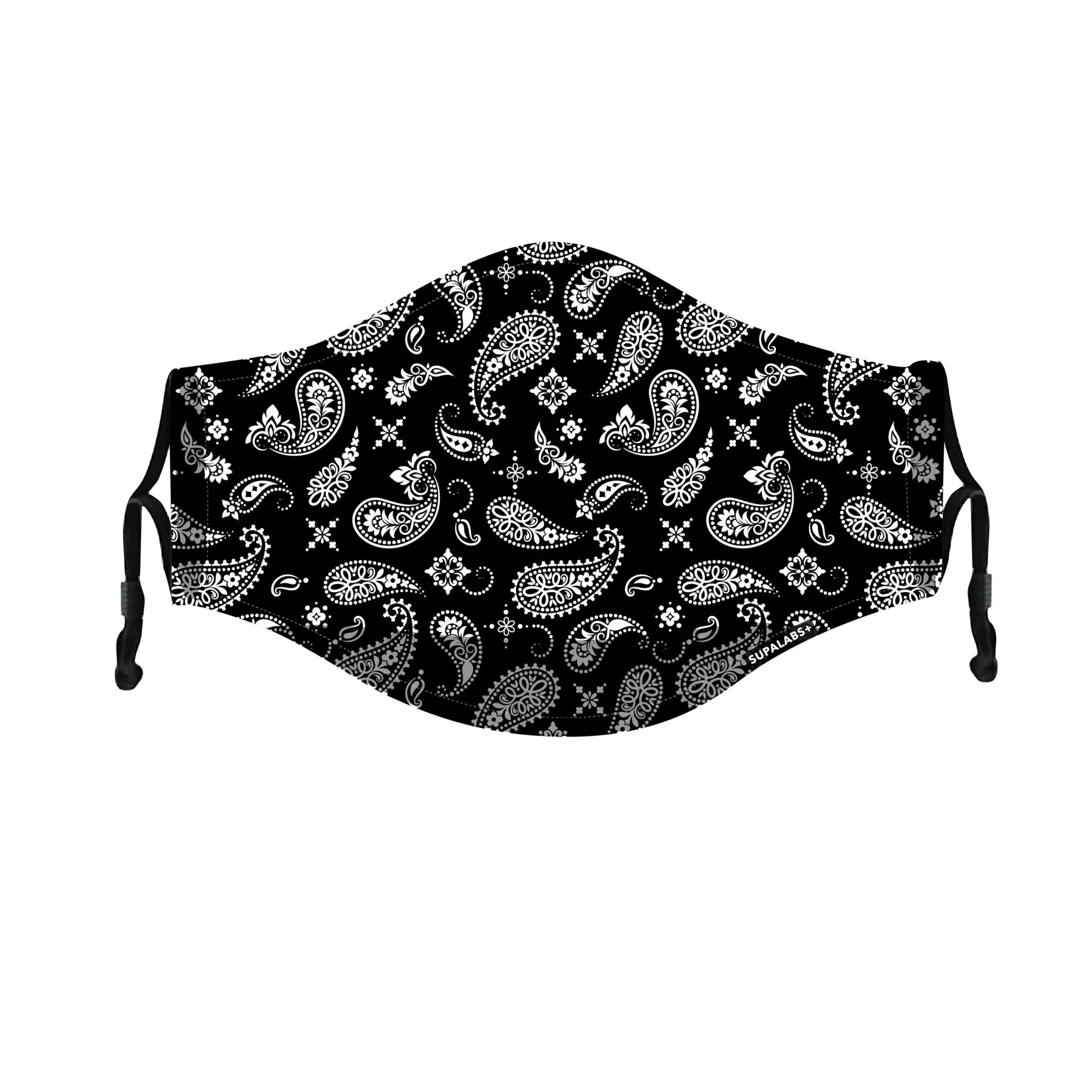 Supa Defend Masks Adults - Black & White Paisley – GR8 Gear